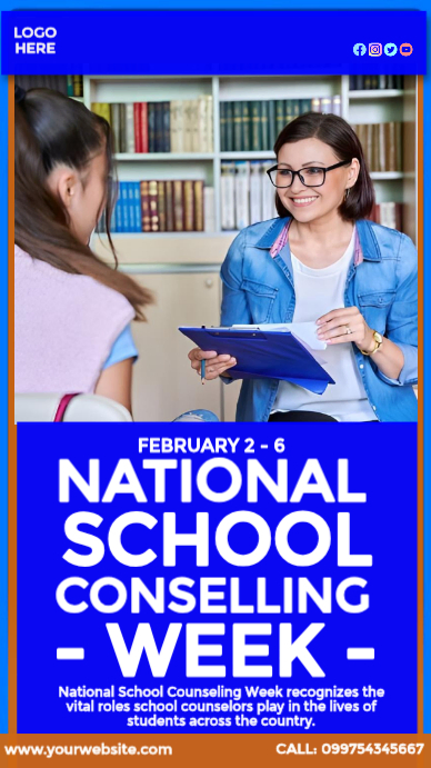 National School Counseling Week Ad Template | PosterMyWall