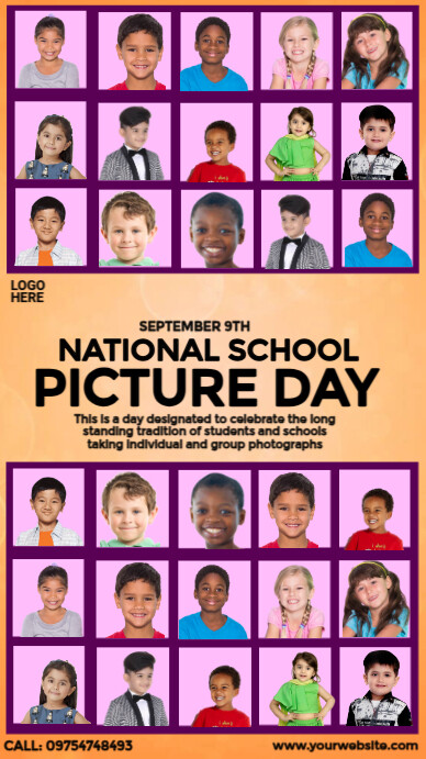 Copy of National School Picture Day Design | PosterMyWall