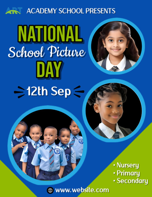 National School Picture Day Flyer Template | PosterMyWall