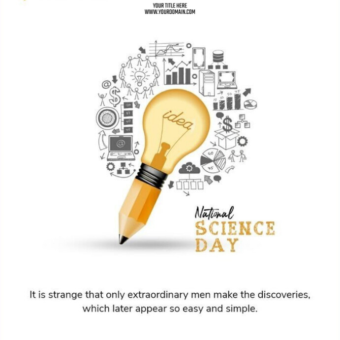 Copy of National Science Day | PosterMyWall