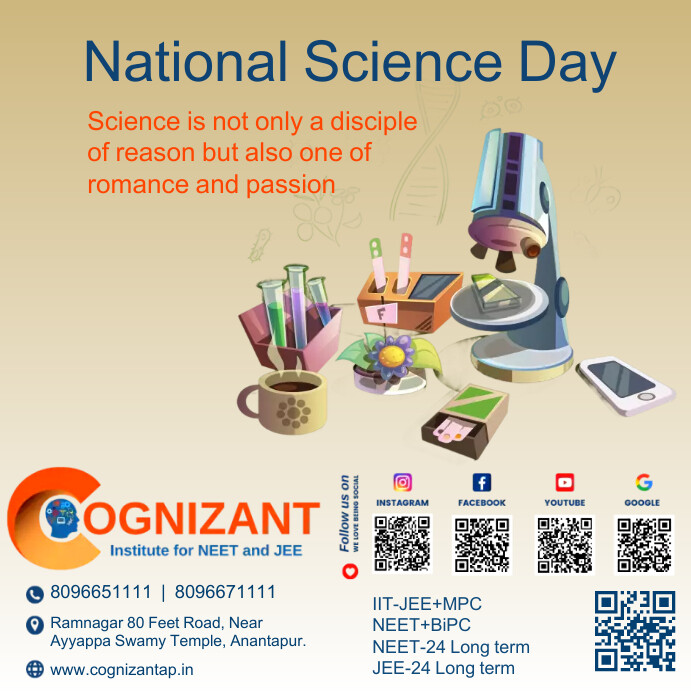Copy of National Science Day | PosterMyWall