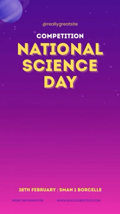 National Science Day Instagram Story Template | PosterMyWall