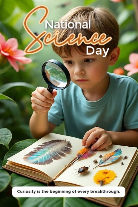 National Science Day Poster Template | PosterMyWall