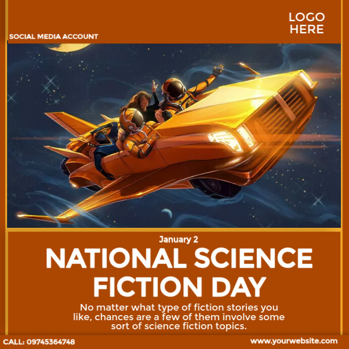 Copy of National Science Fiction Day | PosterMyWall