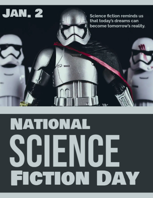 National Science Fiction Day Template | PosterMyWall