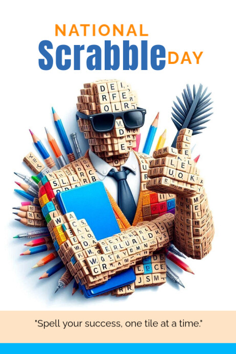 Plantilla de National Scrabble day | PosterMyWall