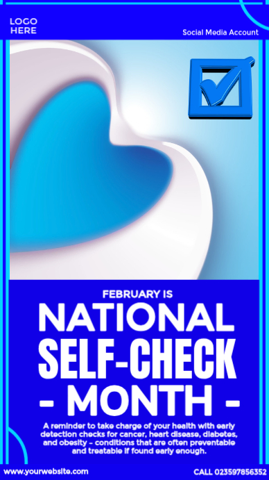National Self-Check Month Ad Template | PosterMyWall