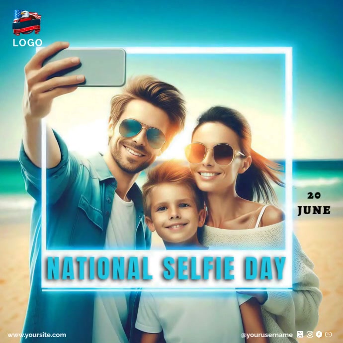 National Selfie Day Template | PosterMyWall