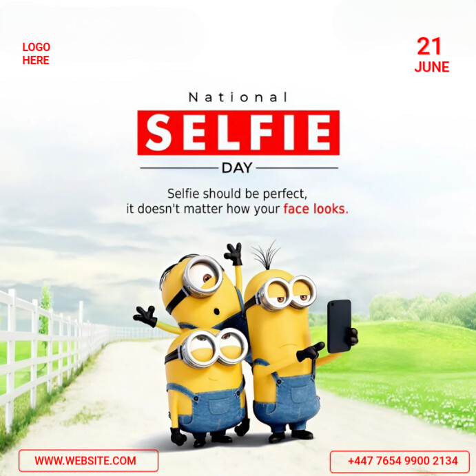 National Selfie Day Template | PosterMyWall