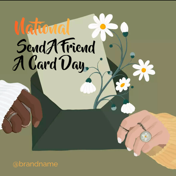 National Send a friend a card Templat | PosterMyWall