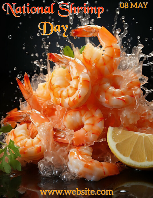 National Shrimp Day Design Template | PosterMyWall