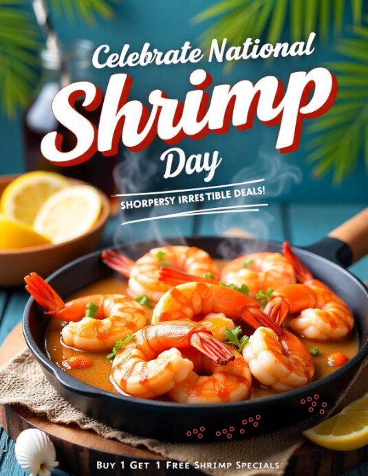 Plantilla de NATIONAL SHRIMP DAY | PosterMyWall