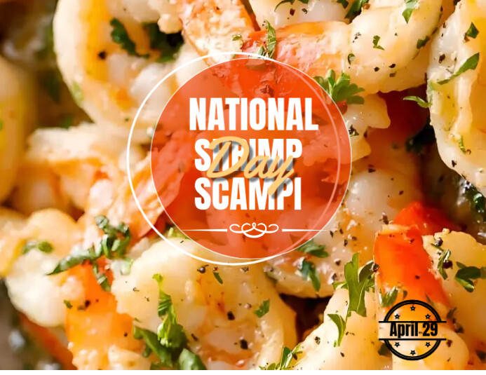 National shrimp scampi day Template | PosterMyWall