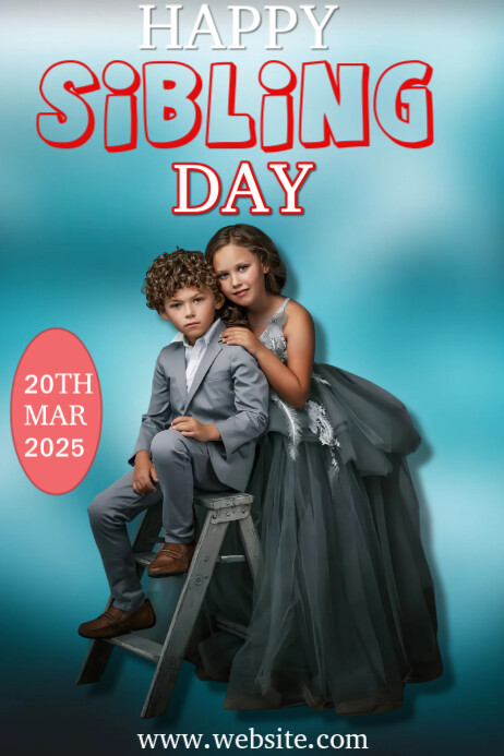 National sibling day Template | PosterMyWall