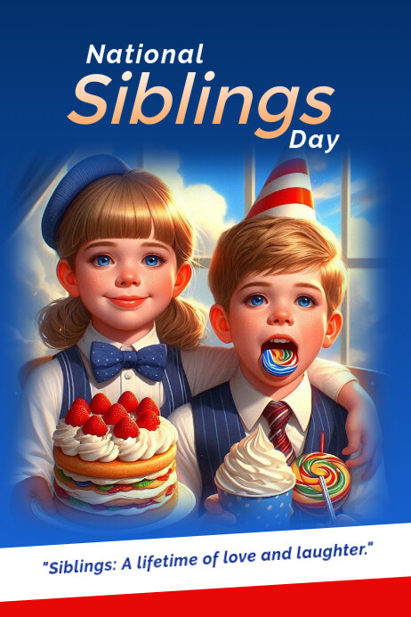 National siblings day Templat | PosterMyWall