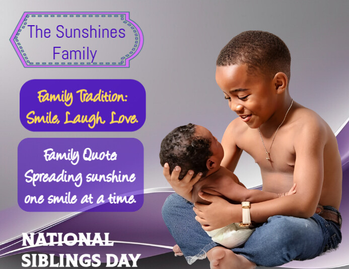 National siblings day Template | PosterMyWall