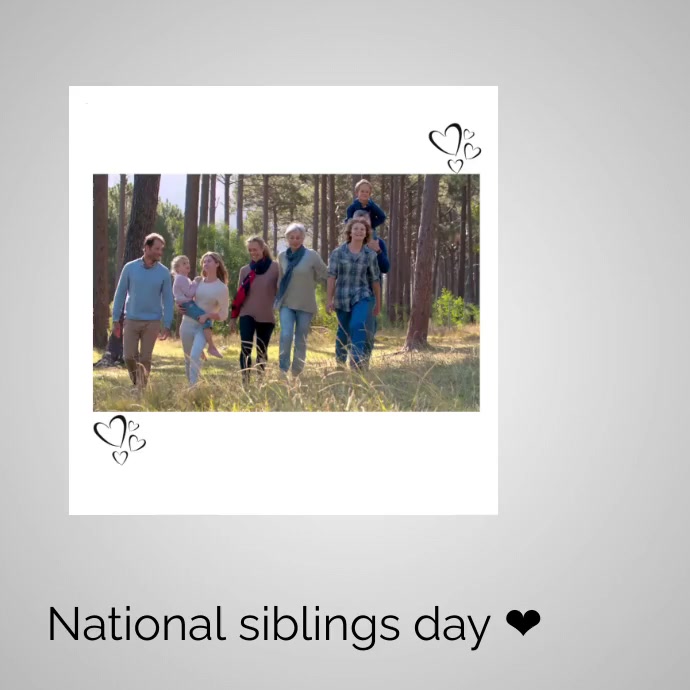 National siblings day Template | PosterMyWall