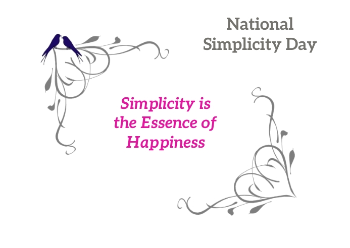 national simplicity day Template | PosterMyWall