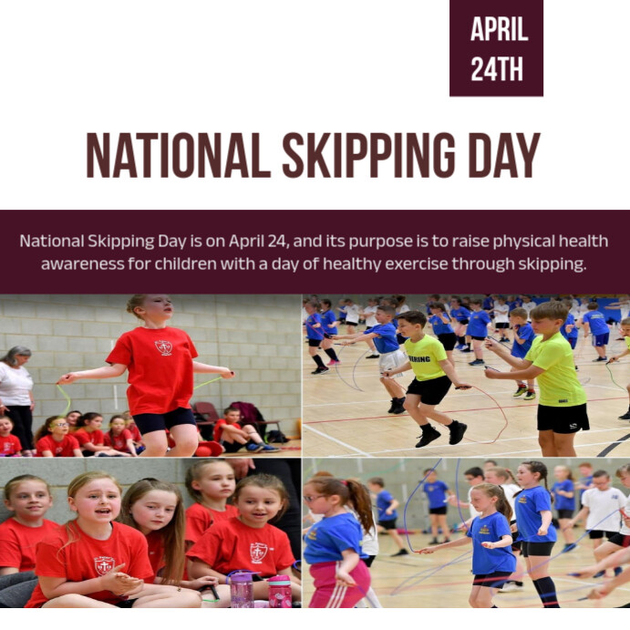 National Skipping Day Templat | PosterMyWall