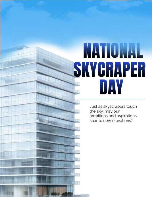 National skycraper day Template | PosterMyWall