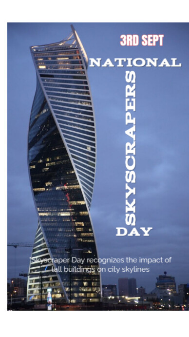 National Skyscraper day Template | PosterMyWall