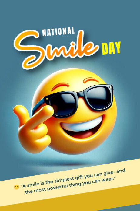 National smile day Template | PosterMyWall