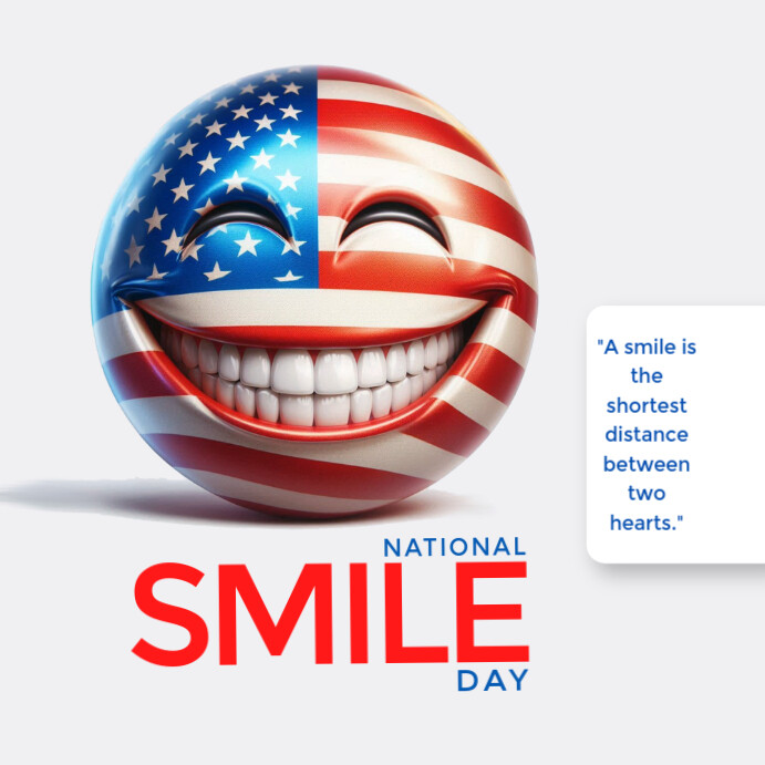 Plantilla de national smile day | PosterMyWall