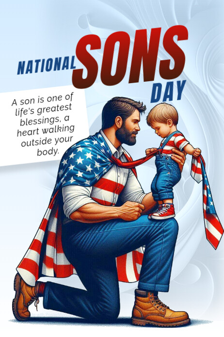National sons Day Template | PosterMyWall