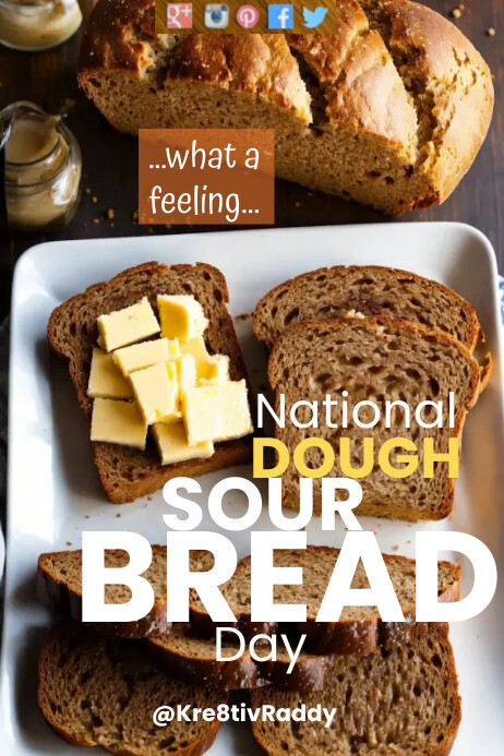 National Sourdough Bread Template | PosterMyWall