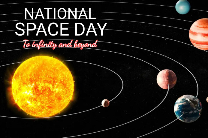 NATIONAL SPACE DAY Template | PosterMyWall