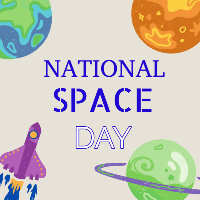 National space day design template | PosterMyWall