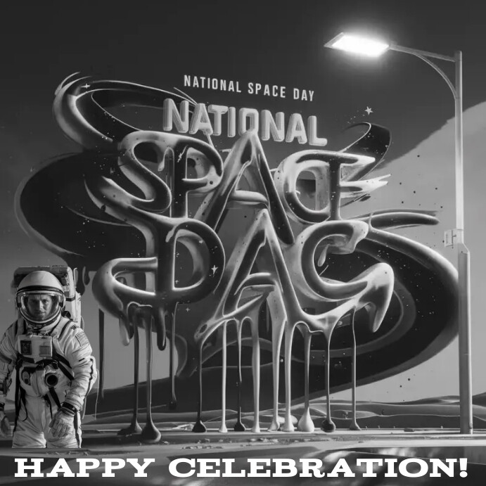 Copy of National Space Day flyer design template | PosterMyWall
