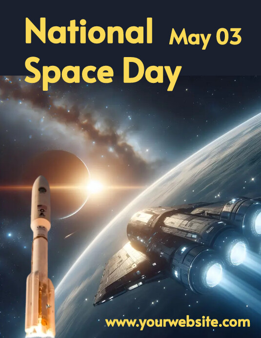 National Space Day Flyer Template | PosterMyWall