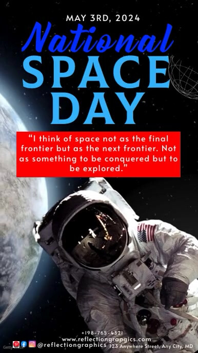 National Space Day Template | PosterMyWall