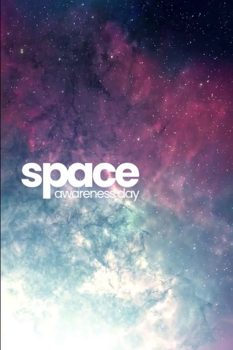 National Space Day Video Poster Template | PosterMyWall