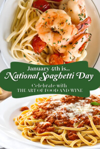National Spaghetti Day Design Template | PosterMyWall