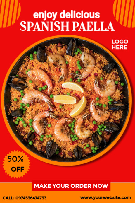 Modèle National Spanish Paella Day Poster | PosterMyWall