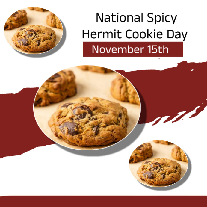 Copy of National Spicy Hermit Cookie Day | PosterMyWall