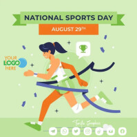 National Sports Day social media post Template | PosterMyWall