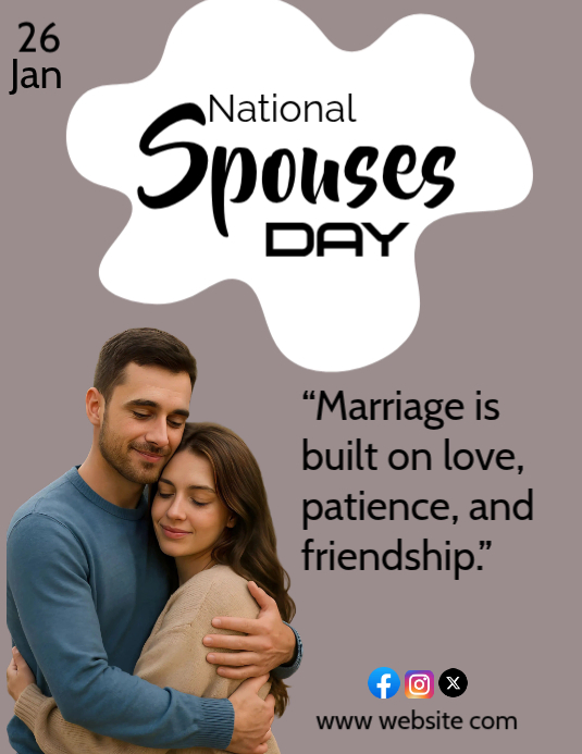 Copy of National spouses day | PosterMyWall