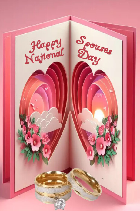 National spouses day flyer Template | PosterMyWall