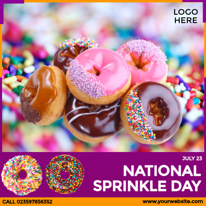 National Sprinkle Day Template | PosterMyWall
