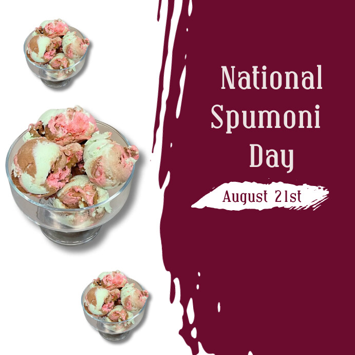 Plantilla de national spumoni day | PosterMyWall