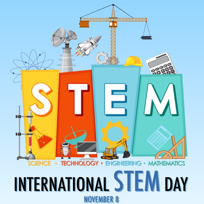 National stem day design flyer Template | PosterMyWall