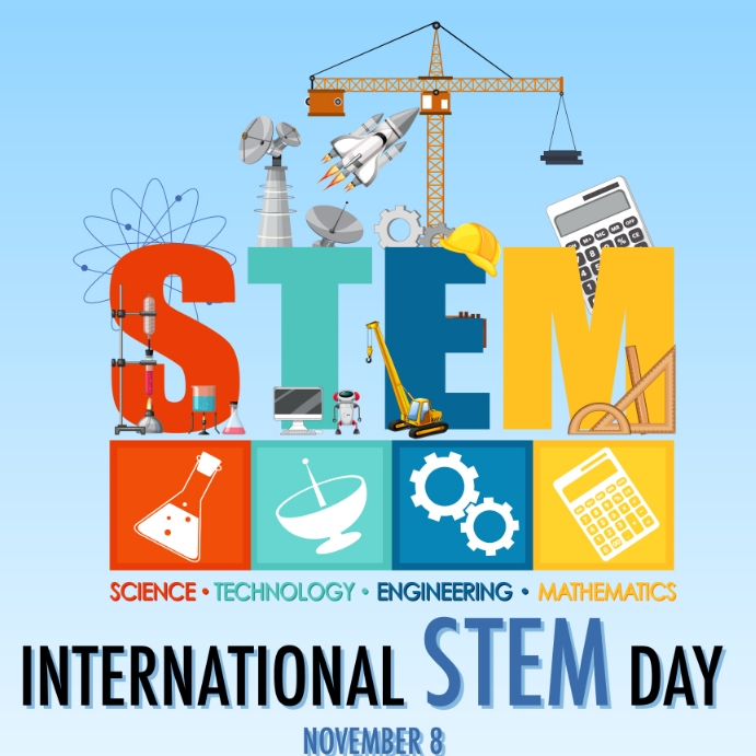 National stem day design flyer Template | PosterMyWall