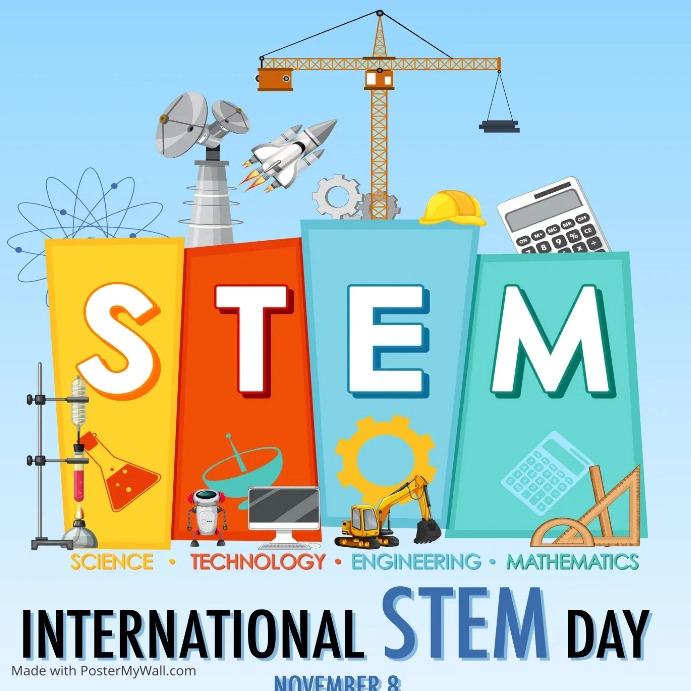 National stem day design flyer Template | PosterMyWall