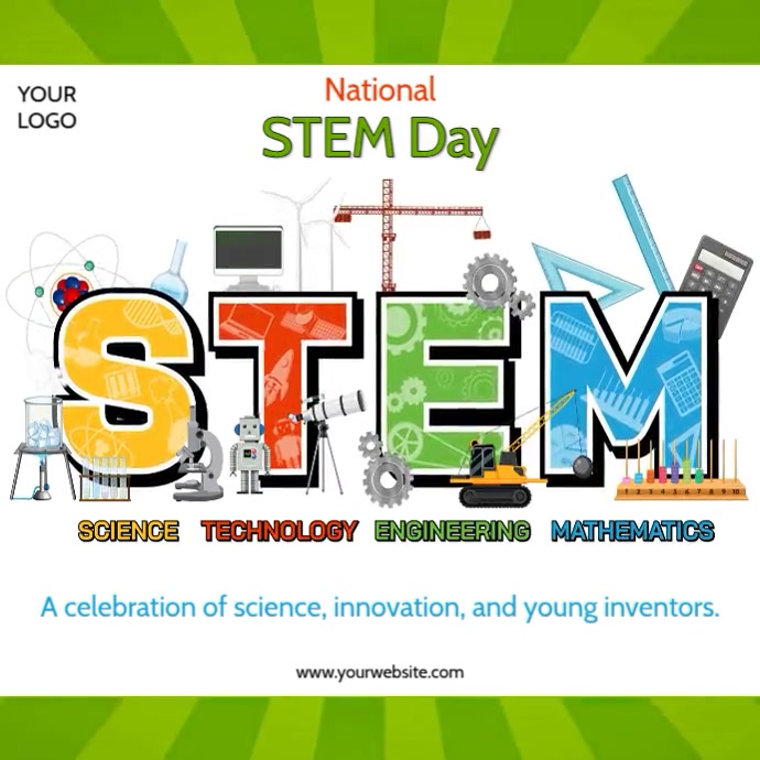 National STEM Day Social Media Post Video Template | PosterMyWall
