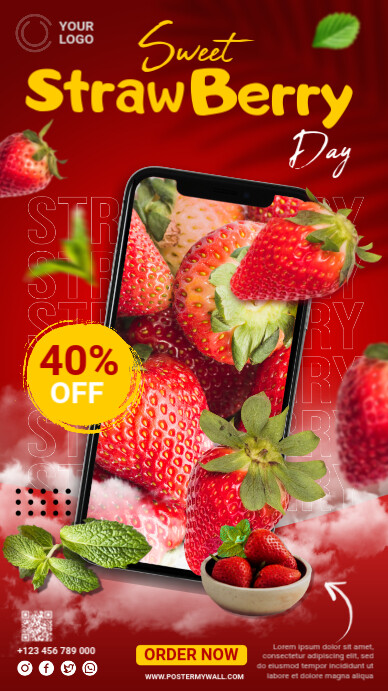 Copy of National Strawberry Day | PosterMyWall