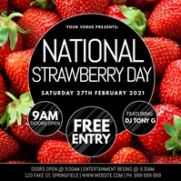 National Strawberry Day Video Poster Template | PosterMyWall