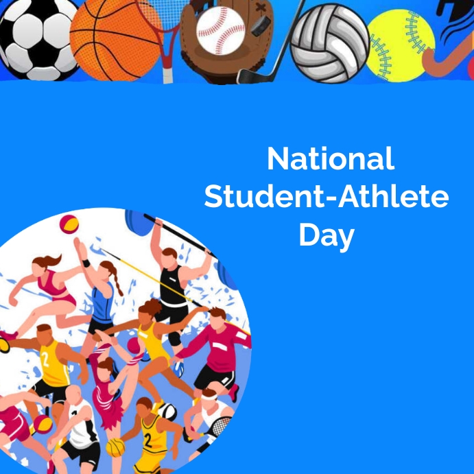 Copy of national student athlete day | PosterMyWall